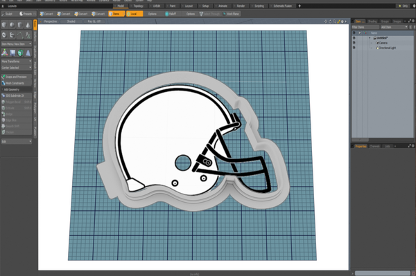 Football Helmet Cutter STL File – Make It Pop Shoppe