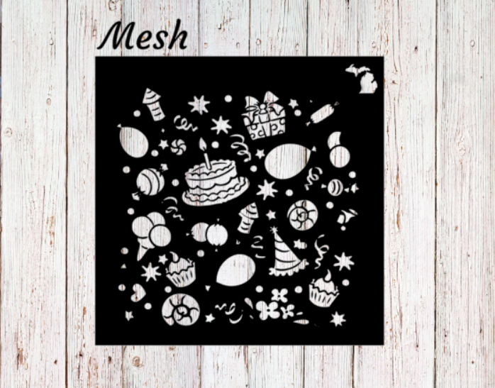 Birthday Party Stencil – Make It Pop Shoppe